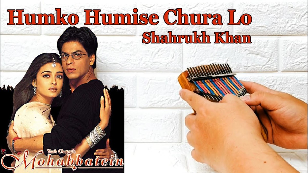 Humko Humise Chura Lo - Shahrukh Khan Kalimba Tabs Letter & Number ...