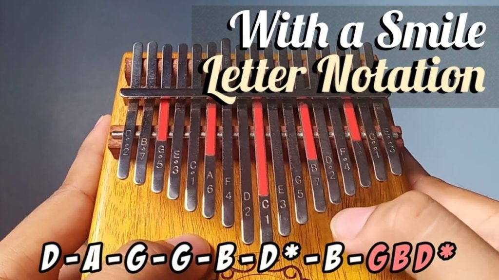 With a Smile - Eraserheads Kalimba Tabs Letter & Number Notes Tutorial ...