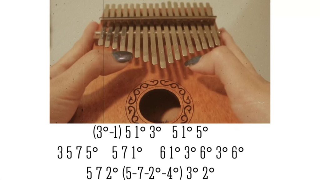 Crush - Beautiful Kalimba Tabs Letter & Number Notes Tutorial ...