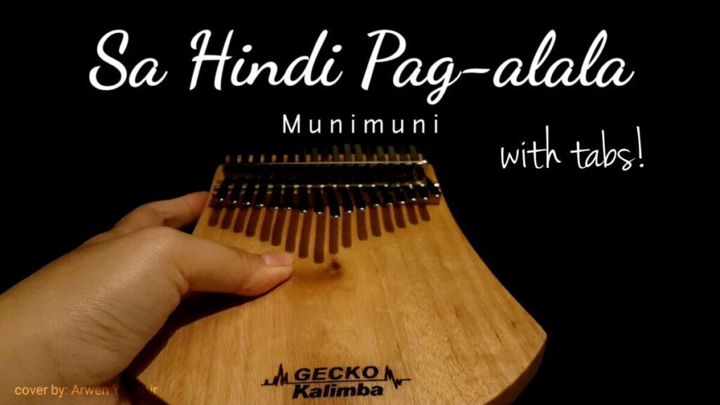 Sa Hindi Pag-alala by Munimuni Kalimba Tabs Letter & Number Notes ...