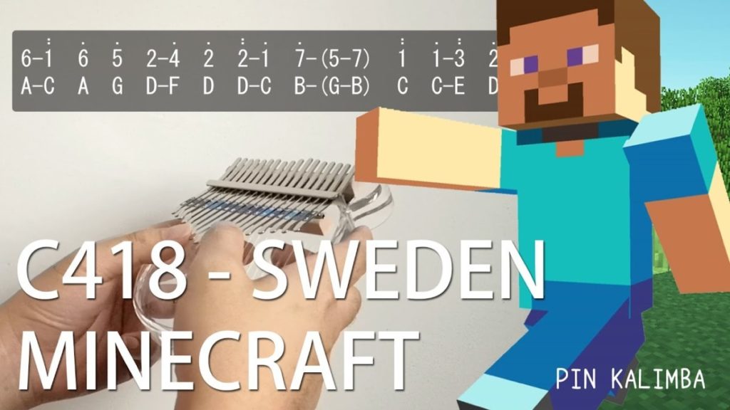 Minecraft - Sweden Kalimba Tabs Letter & Number Notes Tutorial ...