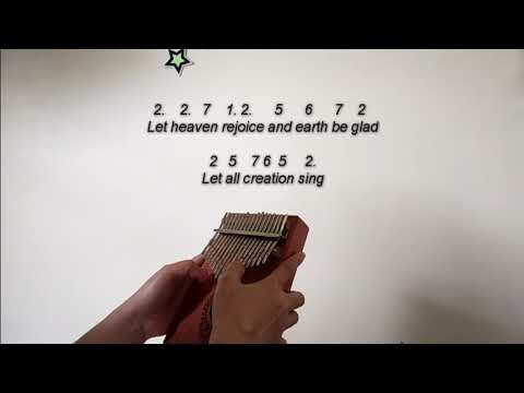 Let Heaven Rejoice by Bob Dufford, SJ Kalimba Tabs Letter & Number ...