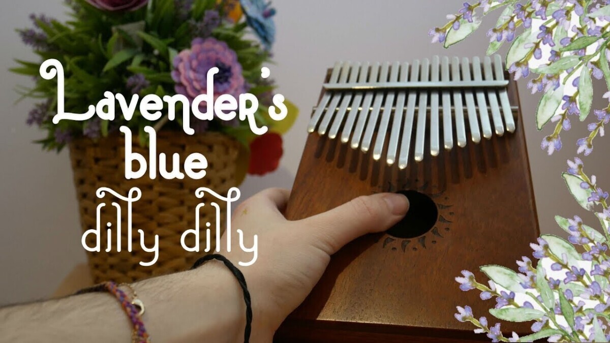 Lavender's Blue (dilly dilly) Cinderella Kalimba Tabs Letter & Number ...