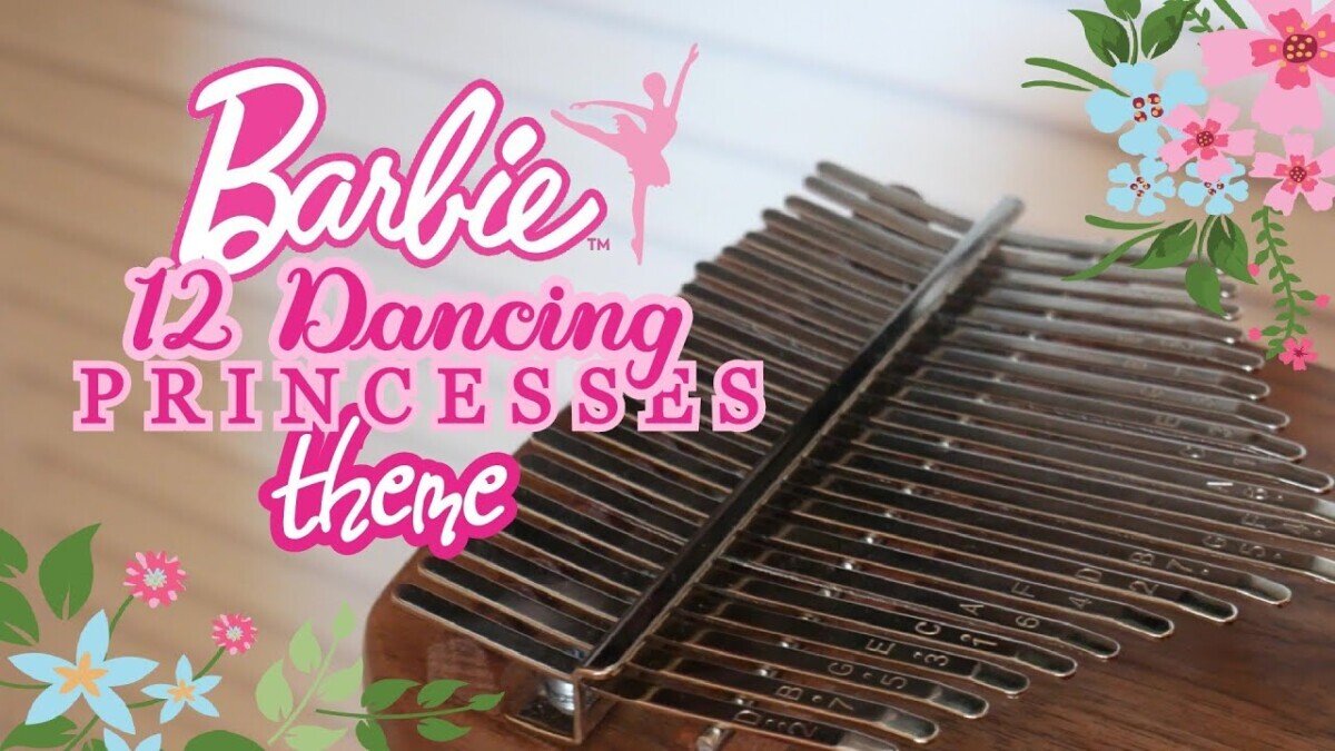Barbie in the 12 Dancing Princesses Theme Kalimba Tabs Letter & Number ...