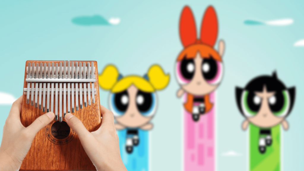 The Powerpuff Girls Theme (Easy) Kalimba Tabs Letter & Number Notes ...