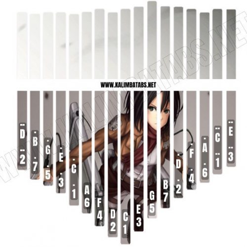 Call of Silence Attack on Titans - Shingeki no Kyojin Kalimba Tabs ...