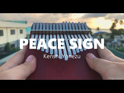 Peace Sign - My Hero Academia Opening Kalimba Tabs Letter & Number ...