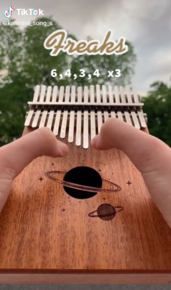 freaks - Surf Curse(Tiktok) Kalimba Tabs Letter & Number Notes Tutorial ...