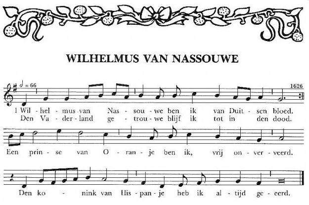 Wilhelmus - Dutch National Anthem (The Netherlands) Kalimba Tabs Letter ...
