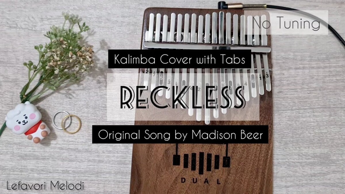 Reckless - Madison Beer Kalimba Tabs Letter & Number Notes Tutorial ...