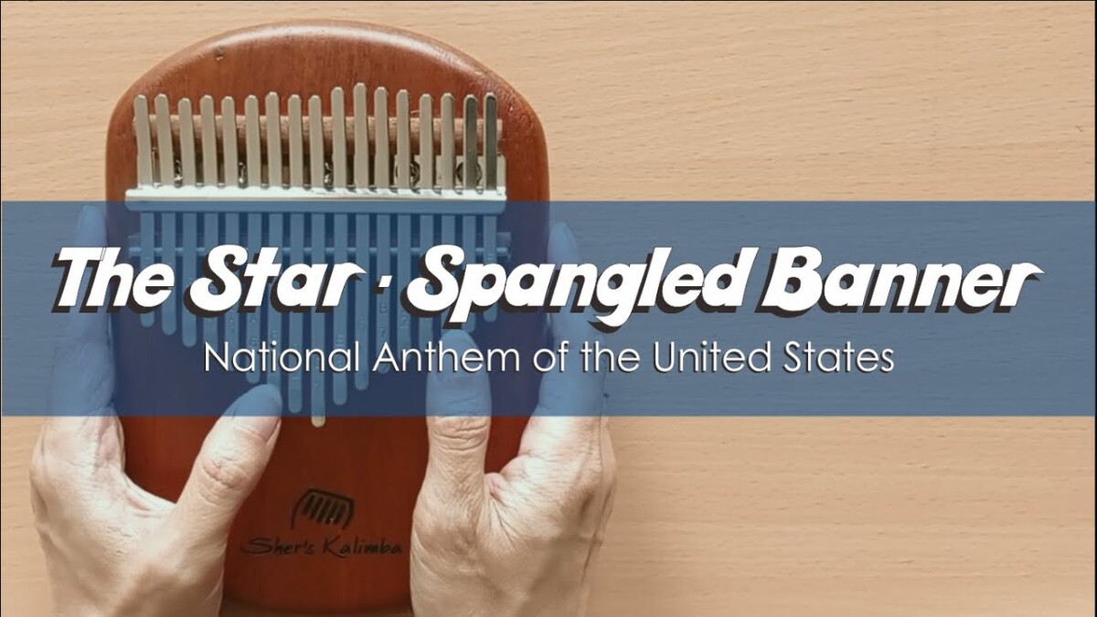 The Star Spangled Banner Kalimba Tabs Letter & Number Notes Tutorial ...