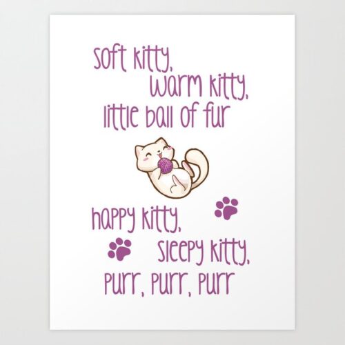 Soft Kitty - The Big Bang Theory Kalimba Tabs Letter & Number Notes ...