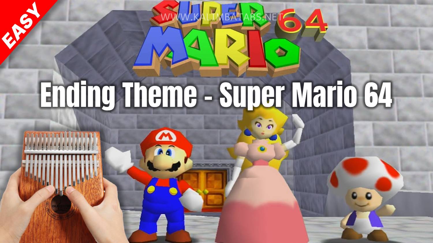 ️ Ending Theme - Super Mario 64 Kalimba Tabs Letter & Number Notes ...