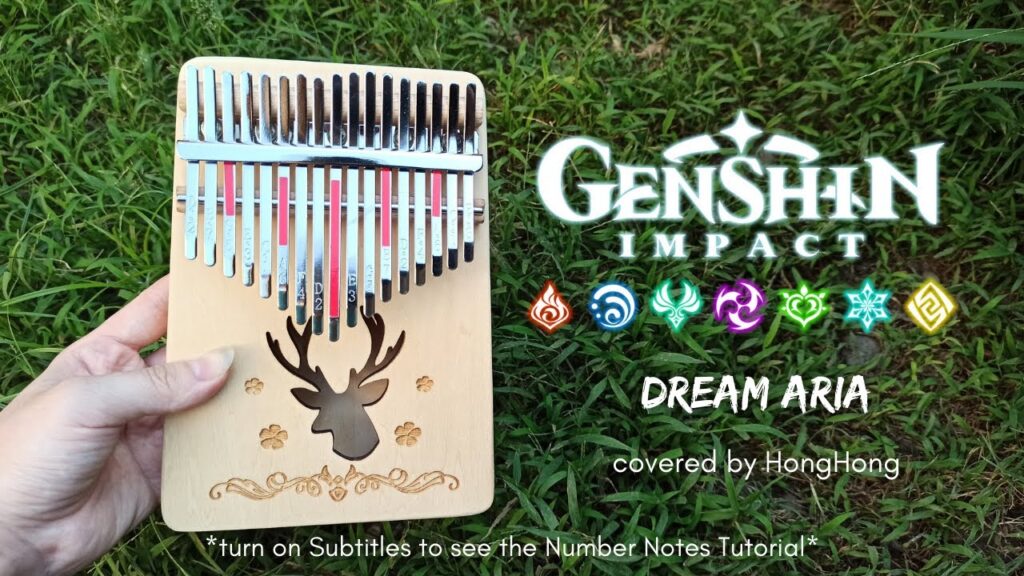 Dream Aria - Genshin Impact Kalimba Tabs Letter & Number Notes Tutorial ...