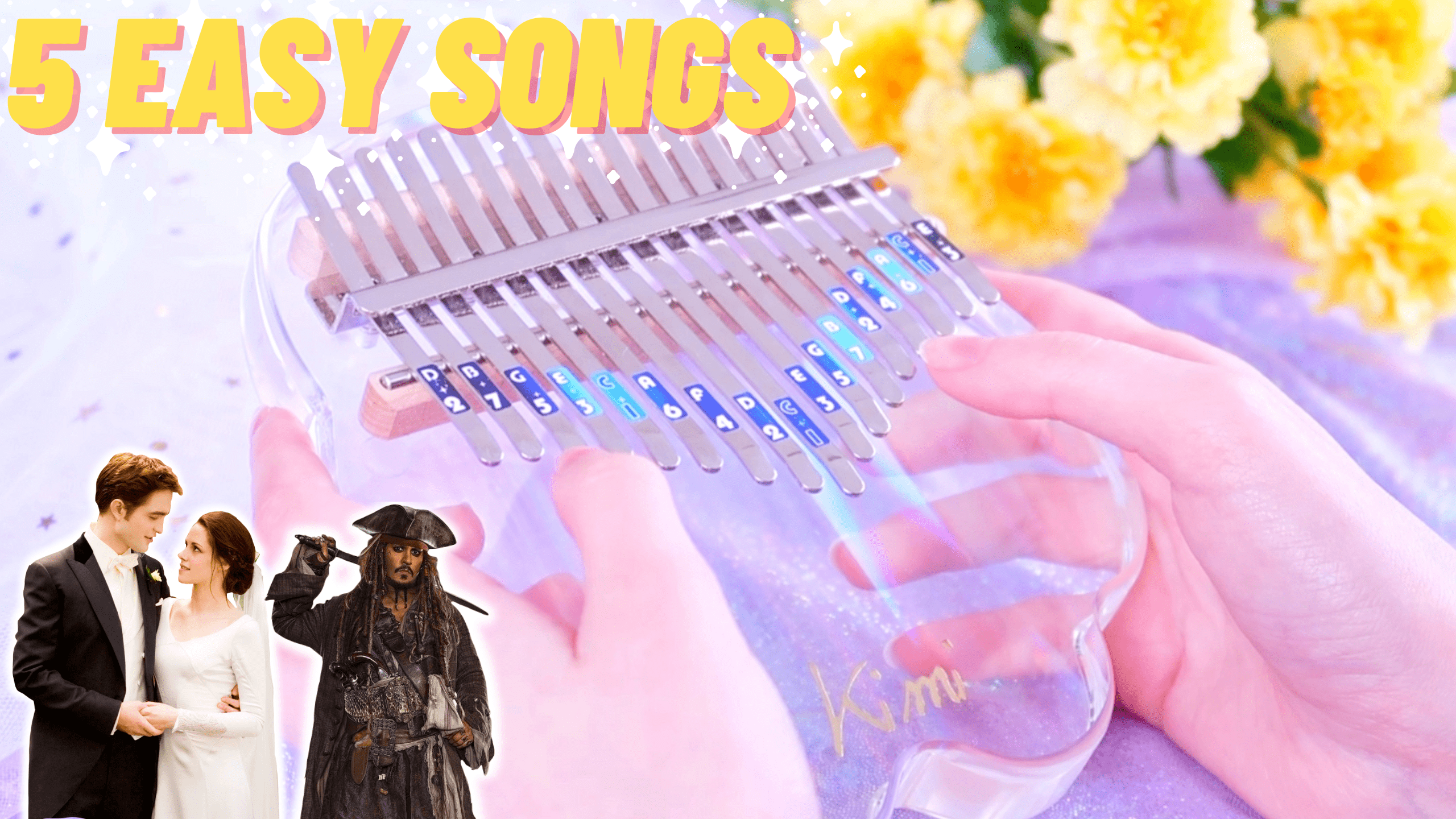 5 Easy Songs To Play On 17-Key Kalimba For Beginners Kalimba Tabs ...