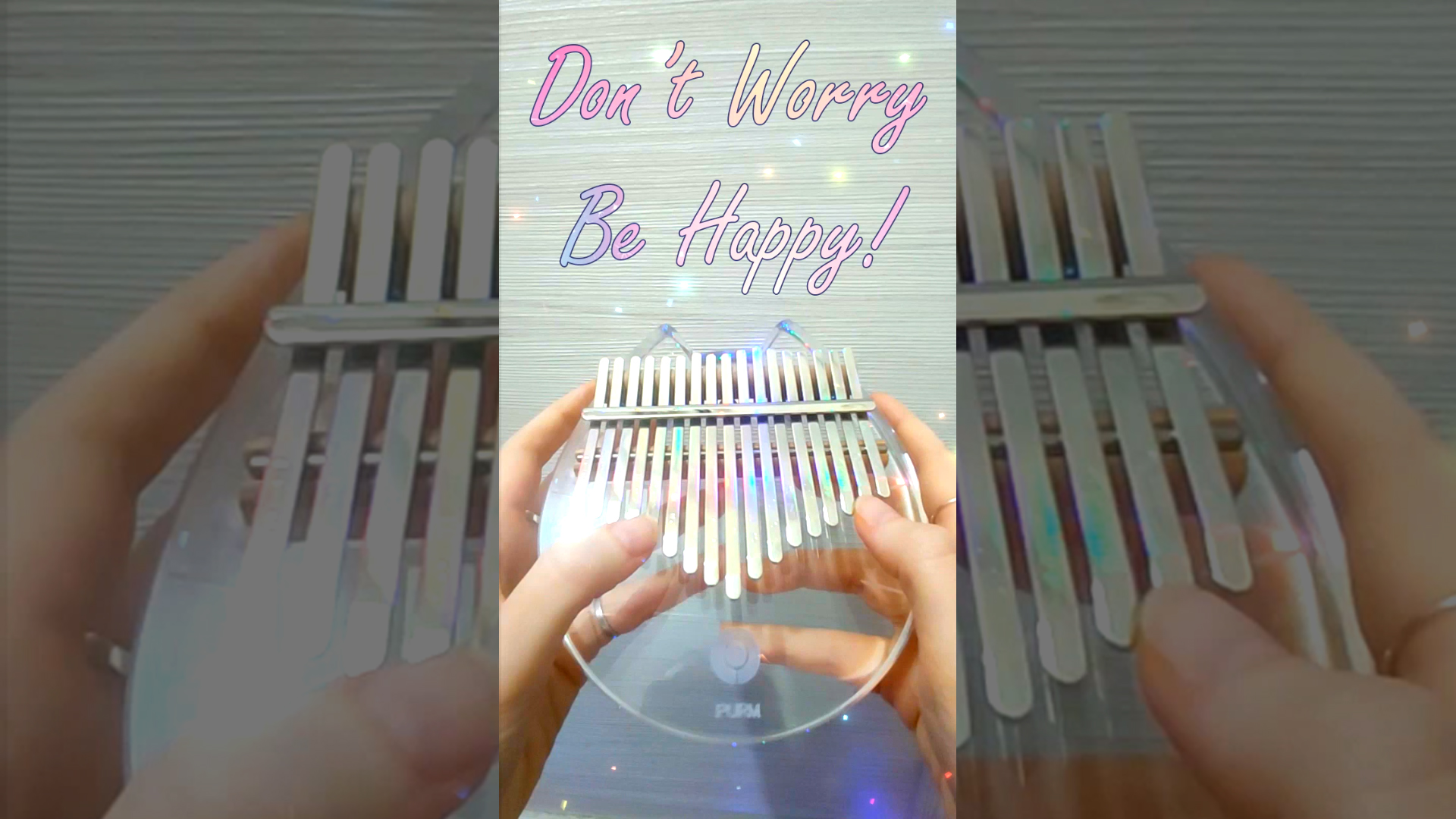 "Don't Worry Be Happy" Theme Kalimba Tabs Letter & Number Notes ...