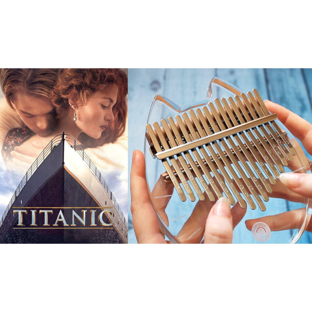 Titanic Main Theme "Hymn to the Sea" Easy+Intermediate Tabs Kalimba Tabs Letter & Number Notes ...