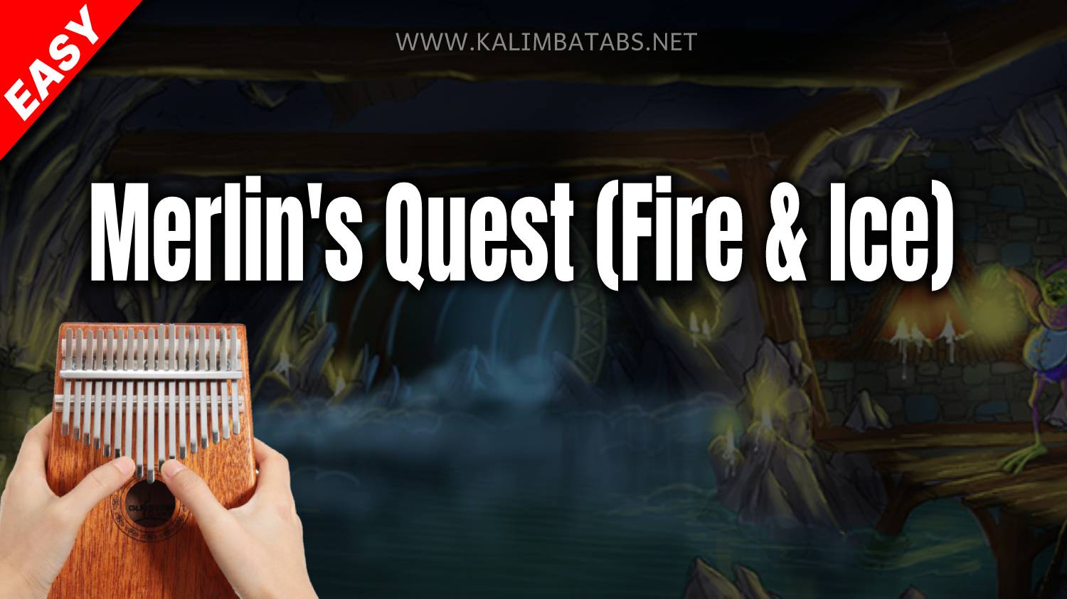 流 Merlin's Quest (Fire & Ice) Kalimba Tabs Letter & Number Notes ...