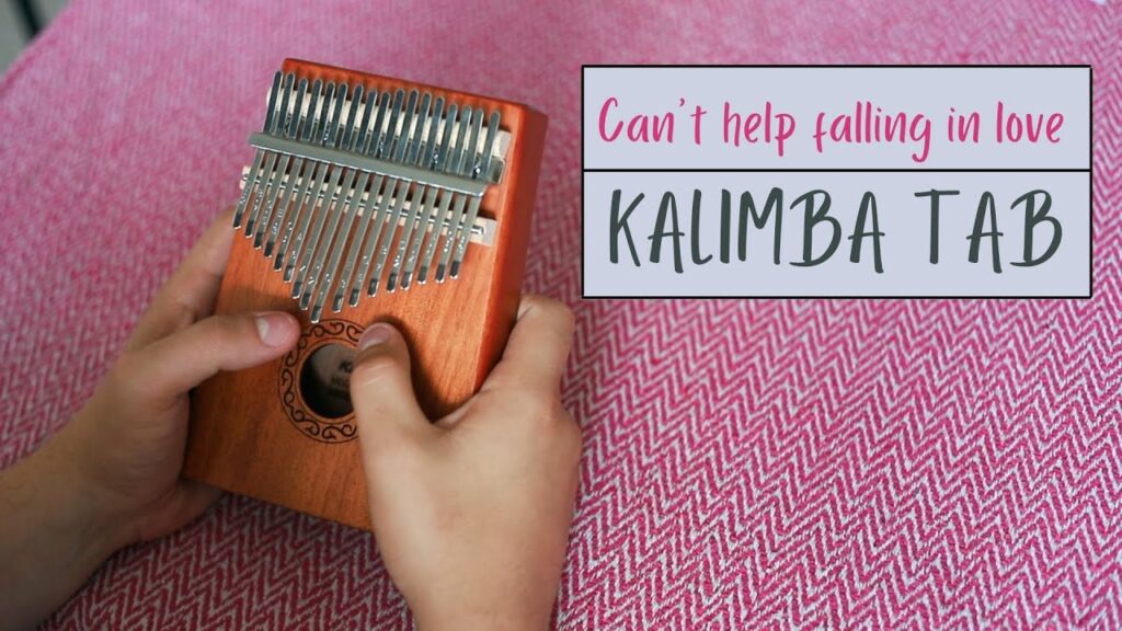 Can't help falling in love Kalimba Tabs Letter & Number Notes Tutorial ...