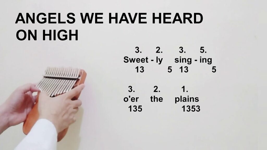 Gloria in Excelsis Deo Kalimba Tabs Letter & Number Notes Tutorial ...