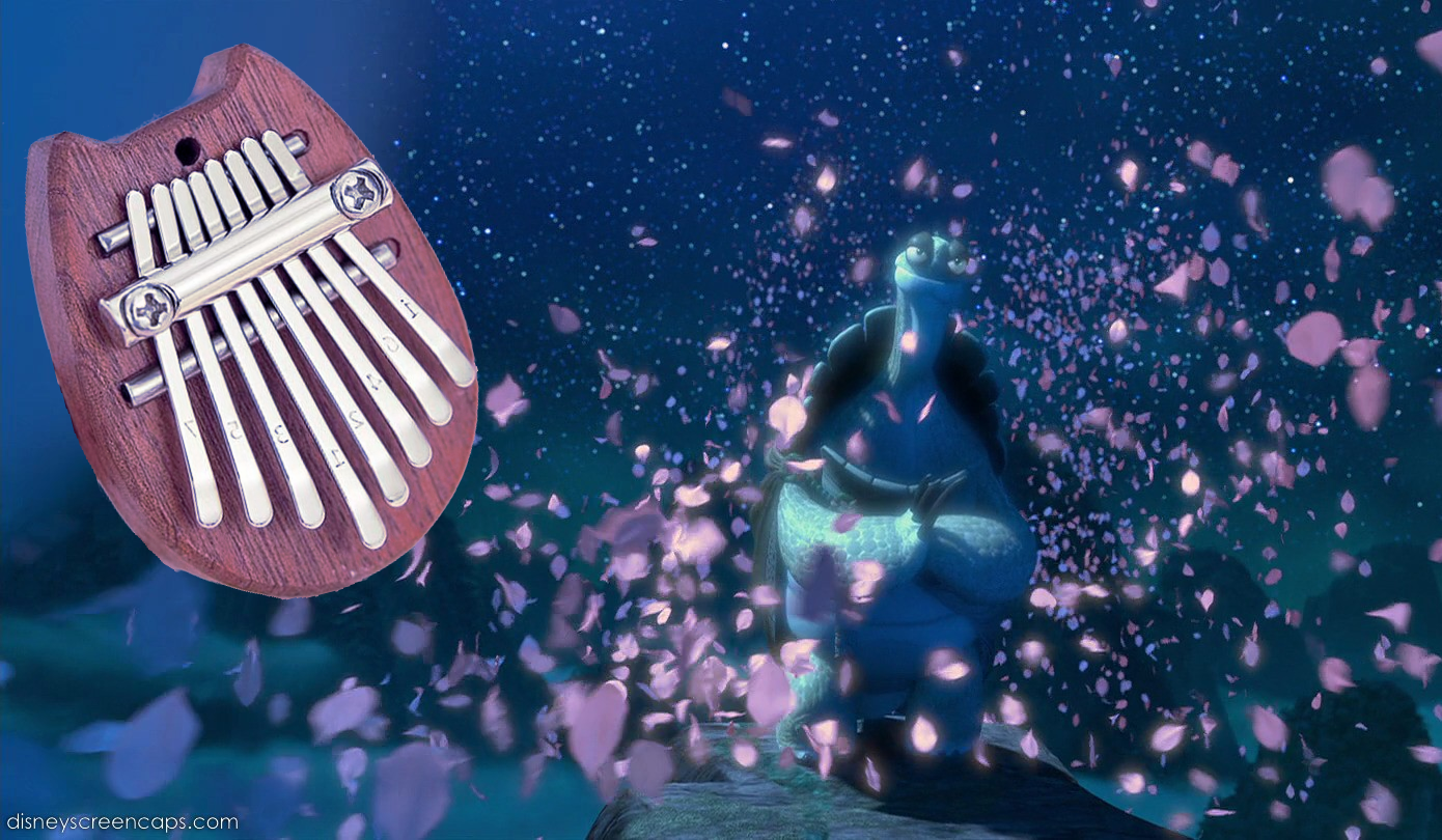 Oogway Ascends - 8 key kalimba Kalimba Tabs Letter & Number Notes ...