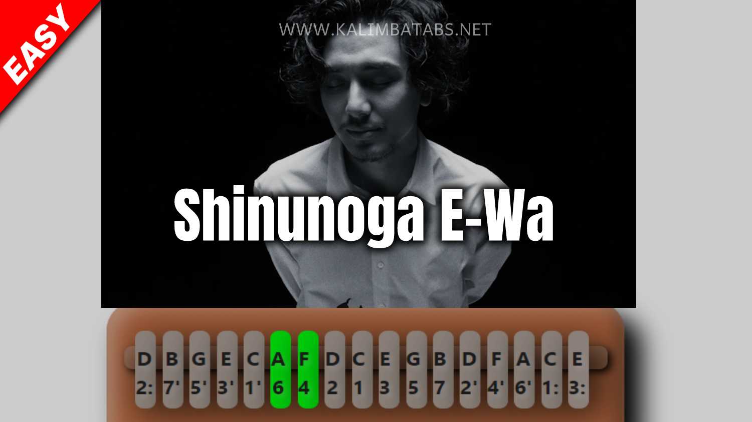 Shinunoga E Wa Kalimba Tabs Letter And Number Notes Tutorial