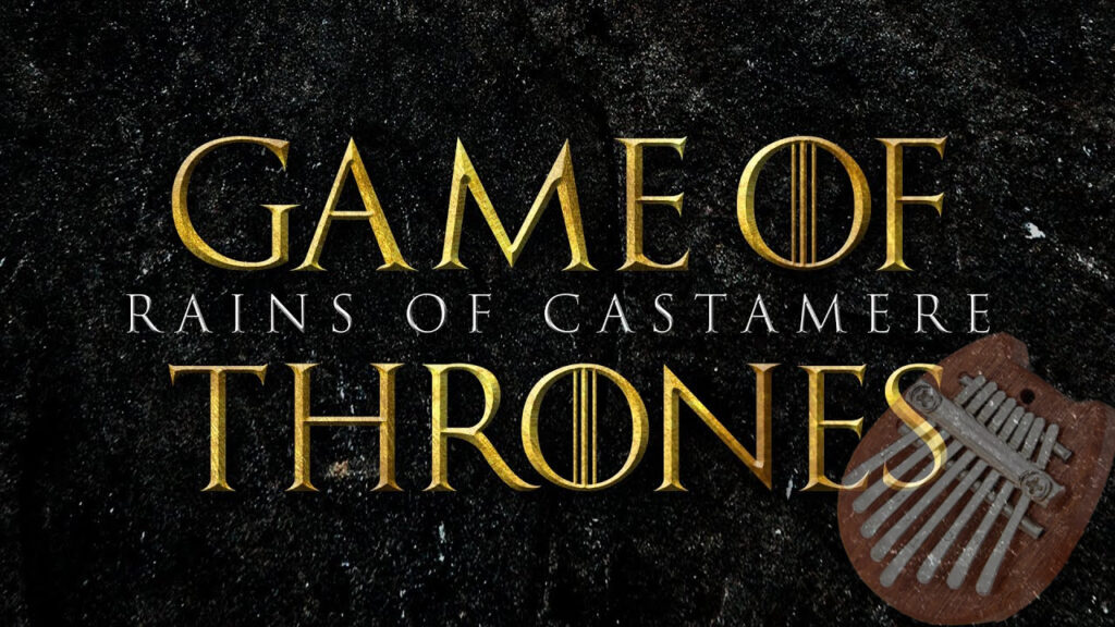 Rains of Castamere - 8 key kalimba Kalimba Tabs Letter & Number Notes ...