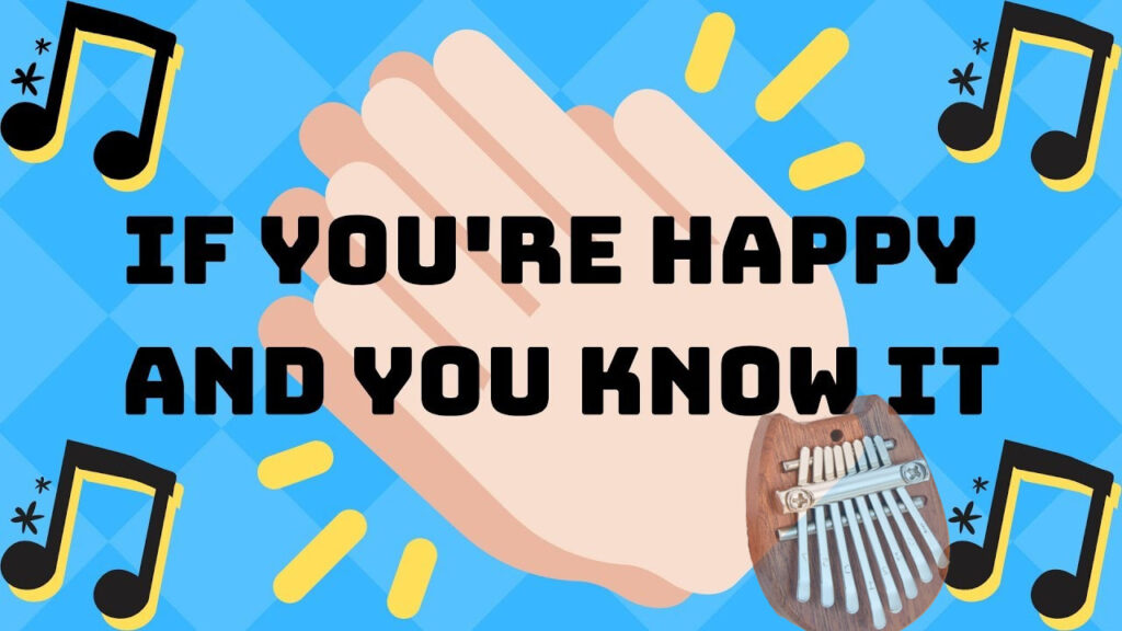 If you're happy and you know it - 8 key kalimba Kalimba Tabs Letter ...