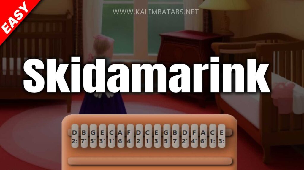 Skidamarink Nursery Rhyme Kalimba Tabs Letter & Number Notes Tutorial ...