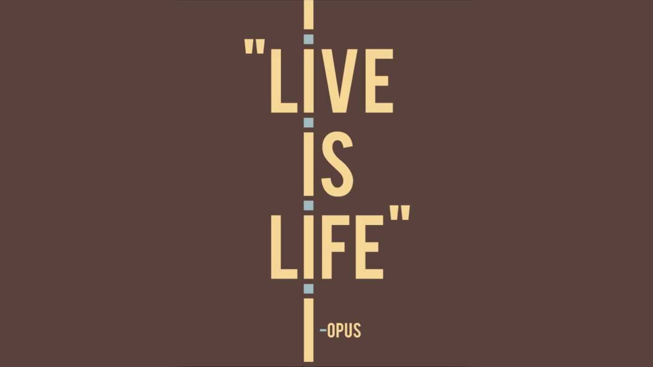 Opus - Live is Life - 8 key kalimba Kalimba Tabs Letter & Number Notes ...