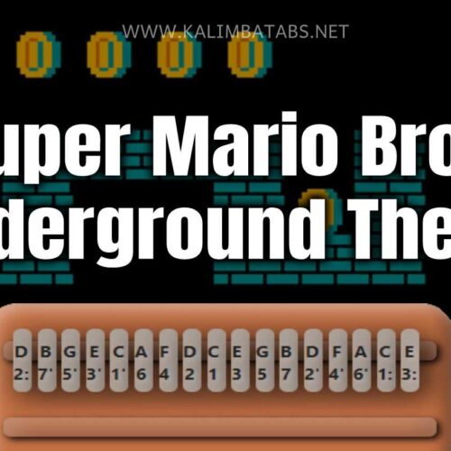 Super mario bros Main theme Kalimba Tabs Letter & Number Notes Tutorial ...
