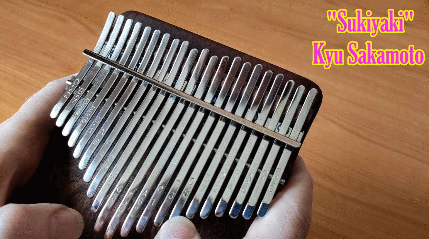 Sukiyaki (Kyu Sakamoto) – 21 key Kalimba cover (G-major) Kalimba Tabs ...