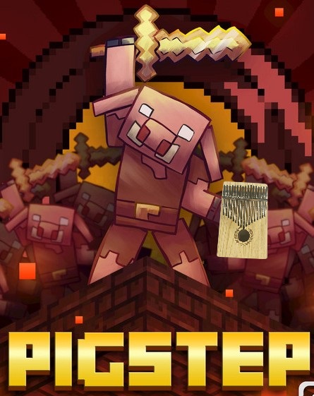 Pigstep - Minecraft music disc Kalimba Tabs Letter & Number Notes ...