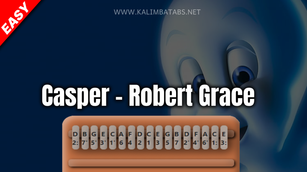 Casper - Robert Grace Kalimba Tabs Letter & Number Notes Tutorial ...
