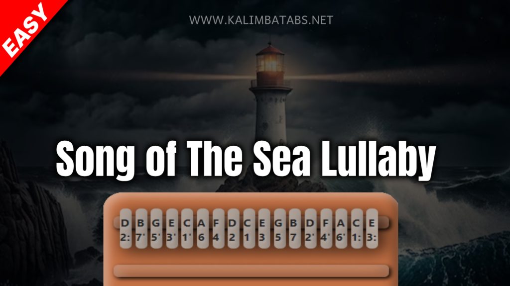 Song of The Sea Lullaby Kalimba Tabs Letter & Number Notes Tutorial ...