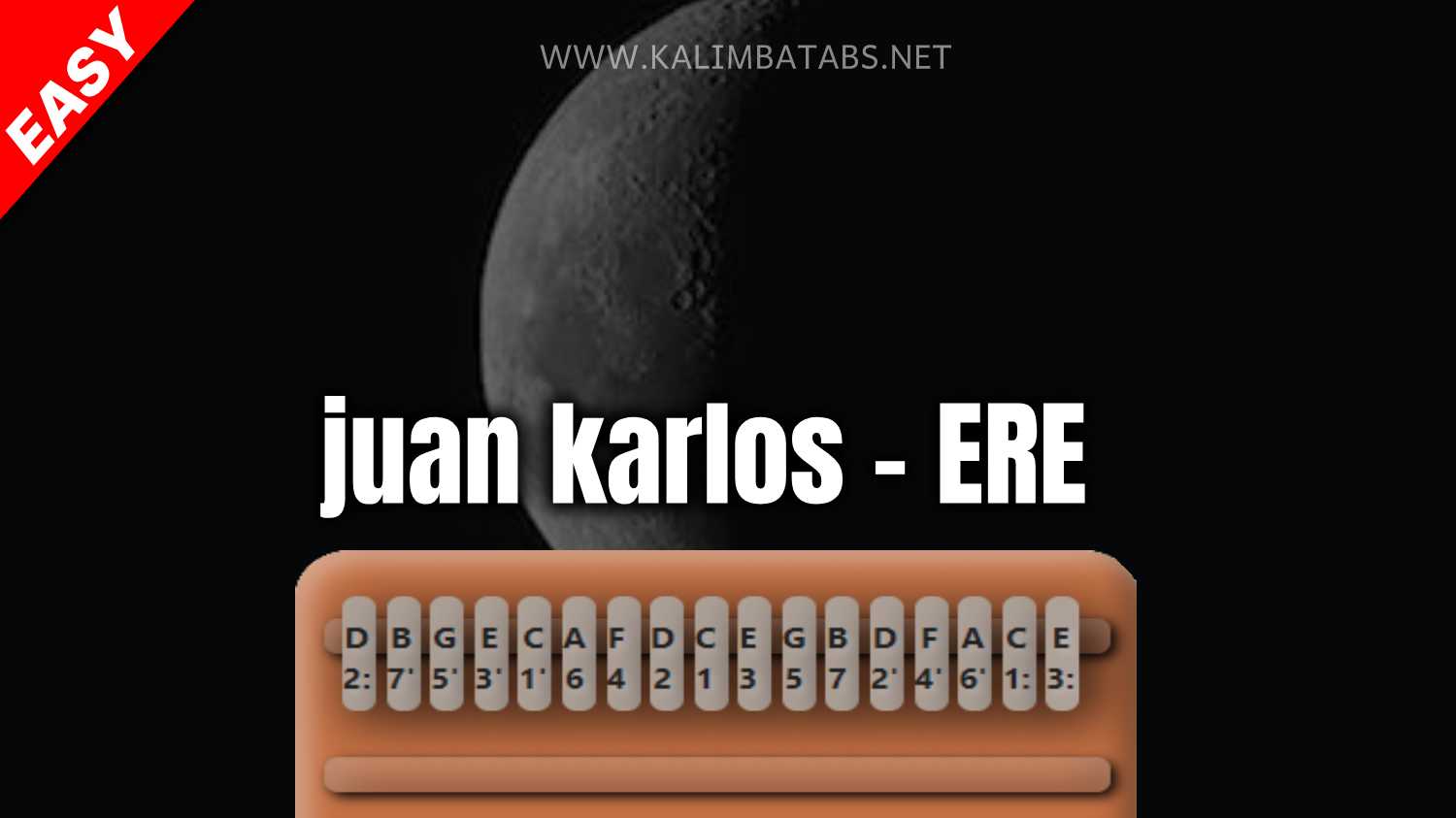 juan karlos - ERE Kalimba Tabs Letter & Number Notes Tutorial ...