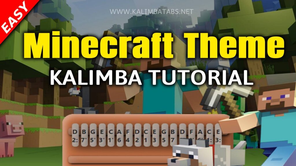 Minecraft Main Theme C418 Kalimba Tabs Letter Number Notes minecraft-main-theme-c418-kalimba-tabs-letter-number-notes