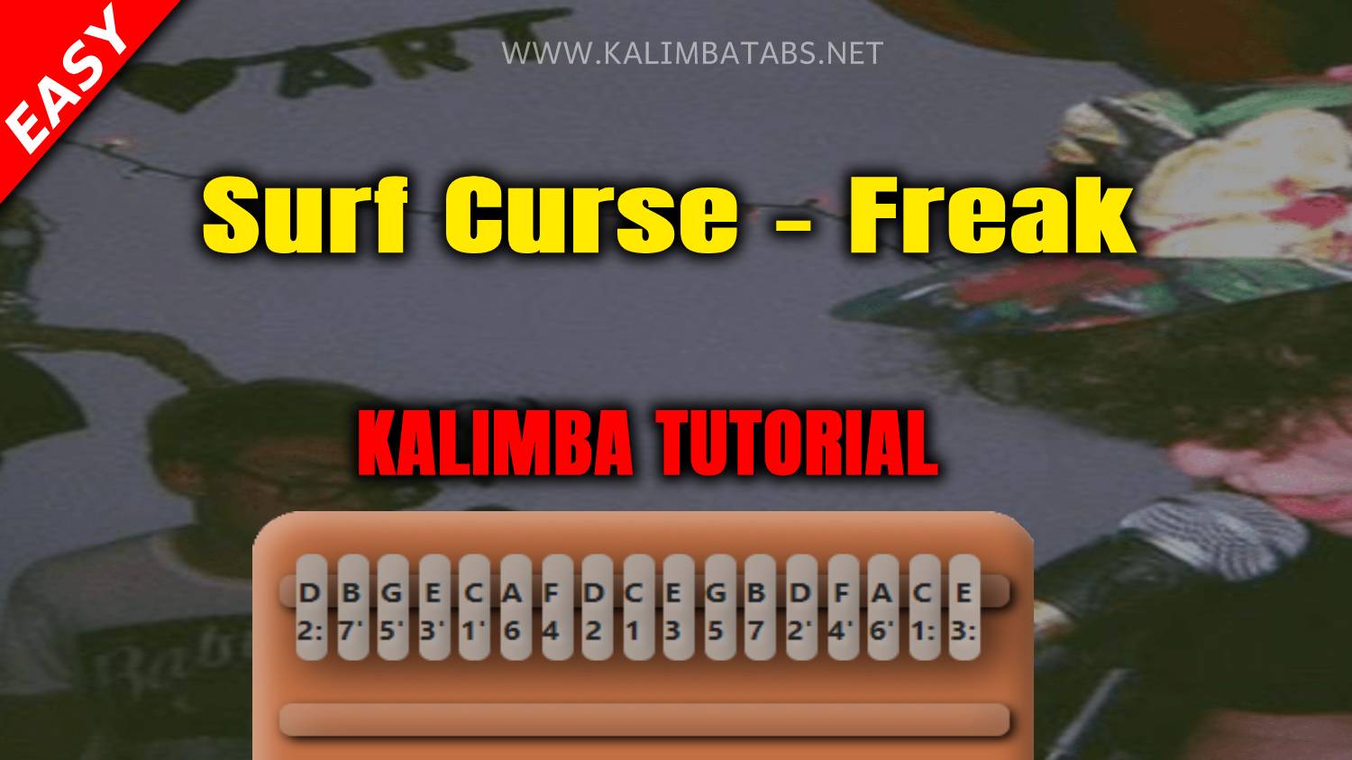 I am just a freak Kalimba Tabs Letter & Number Notes Tutorial ...