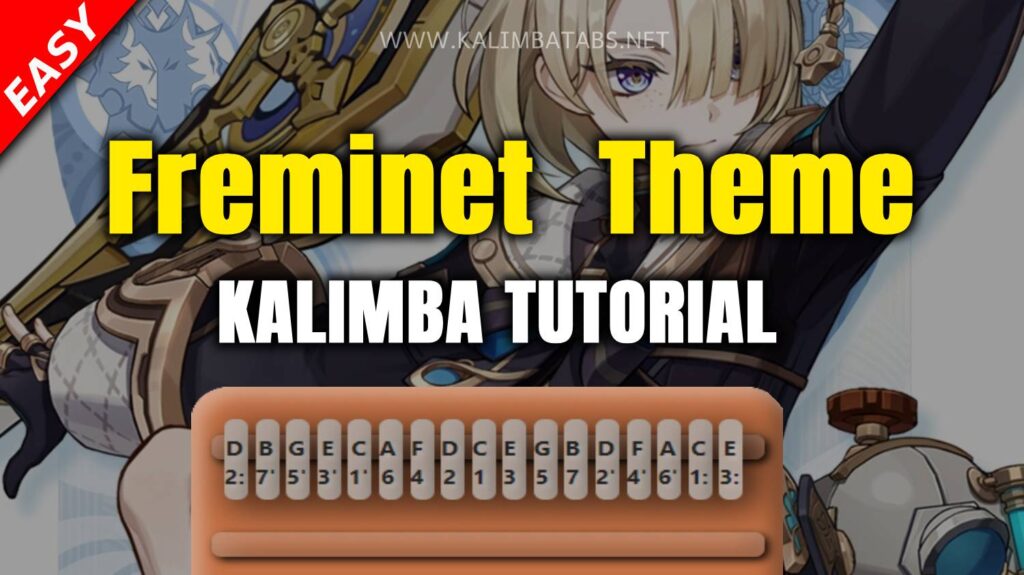 Freminet Event Lullaby Theme (Genshin Impact OST) Kalimba Tabs Letter ...