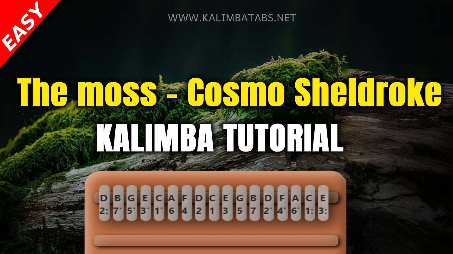 The moss – Cosmo Sheldroke [TABS + Lyrics] Kalimba Tabs Letter & Number ...