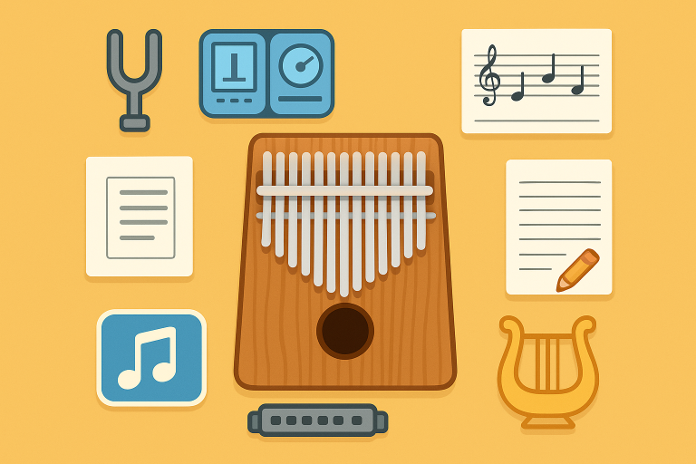 Free Online Kalimba Tools Kalimba Tabs Letter & Number Notes Tutorial ...